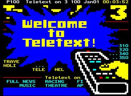 Teletext, UK web precursor, dies with analog signals / Boing Boing