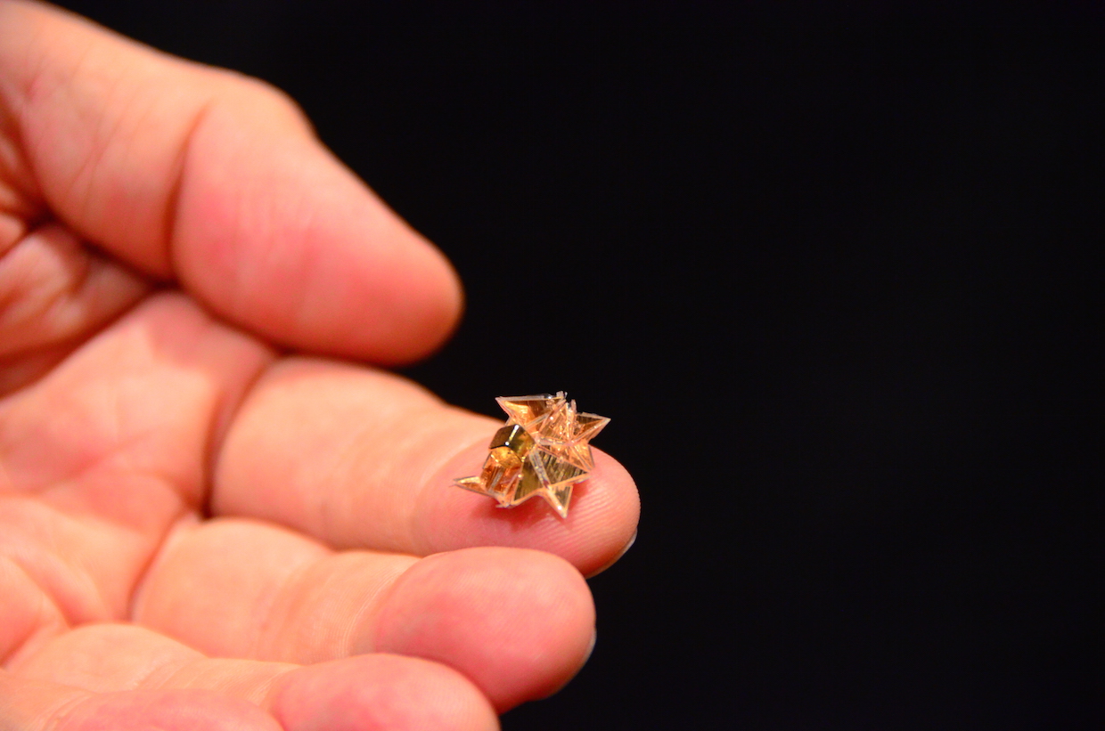 Miniature Origami Robot Self folds Walks Swims Blows Our Minds