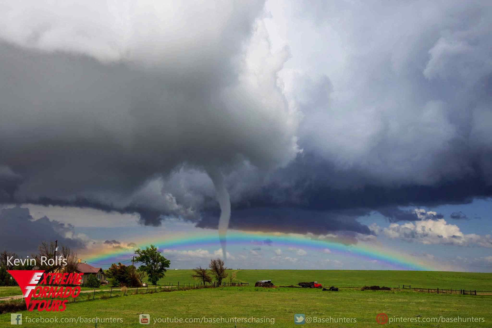 Astounding image of rainbow intersecting a tornado / Boing Boing