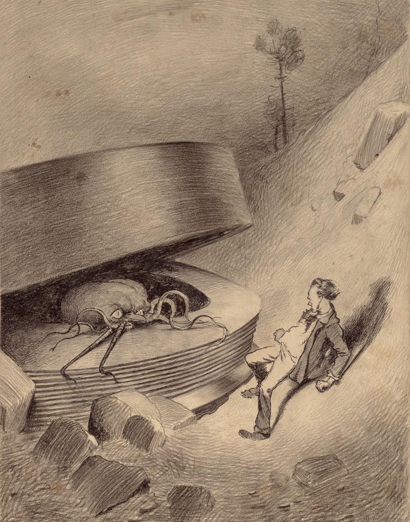 Alien drawing from 1906 edition of War of the Worlds sells for $32k ...