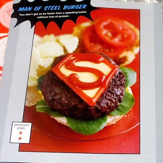How to make a Man of Steel burger, and other superhero recipes / Boing ...