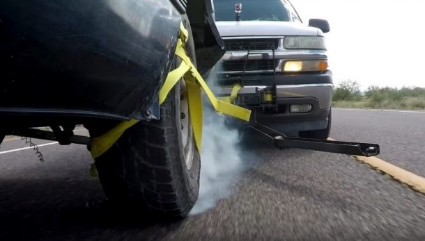Police bumper that deploys a net to snag escapee's tires during car ...