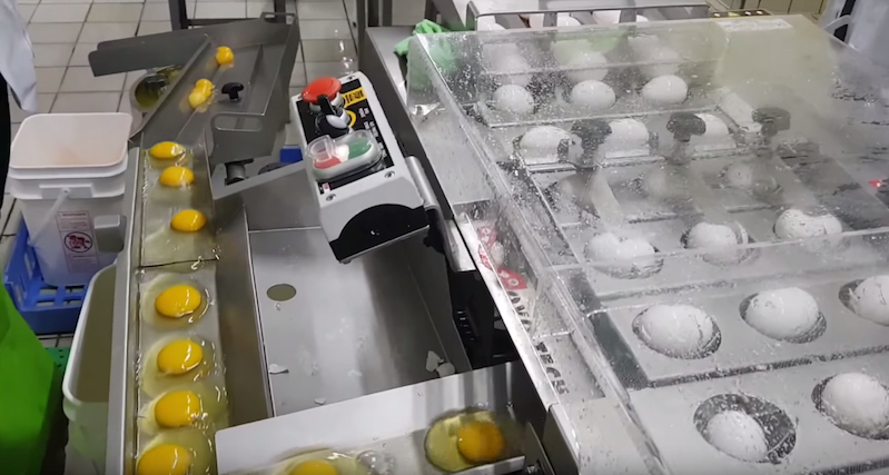 Egg processing machine supercut / Boing Boing