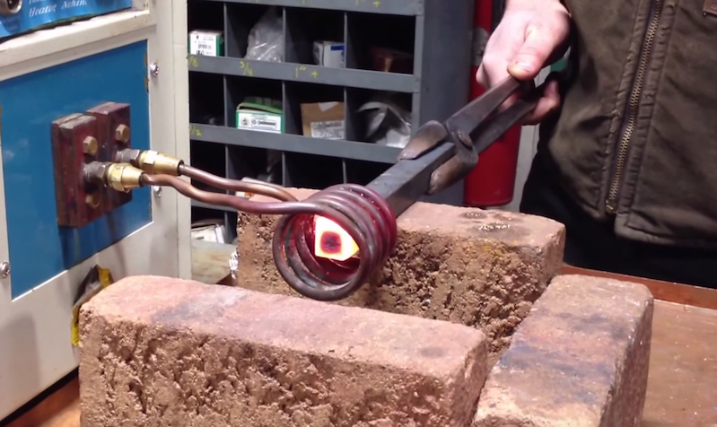 Watch this induction forge turn metal red-hot in 12 seconds / Boing Boing