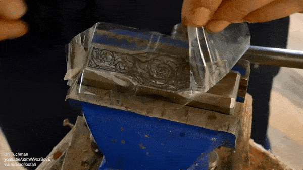 Making a hand-engraved hammer, using only simple tools and no forge ...