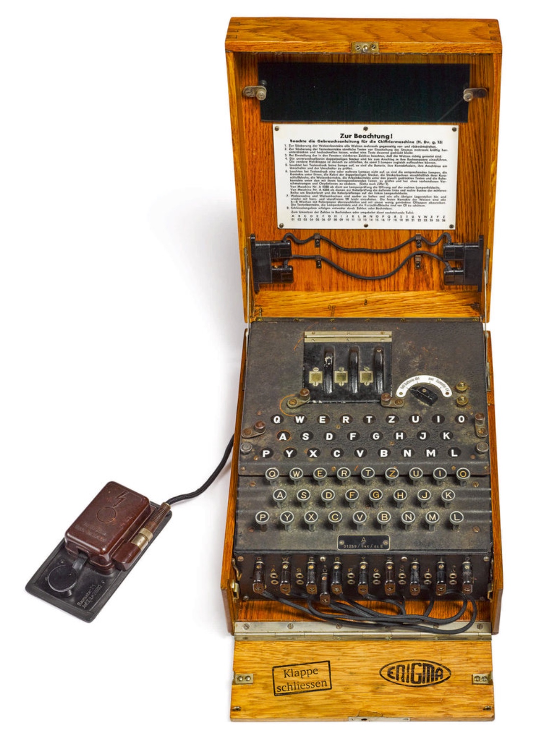 World War II Enigma cipher machine up for auction / Boing Boing