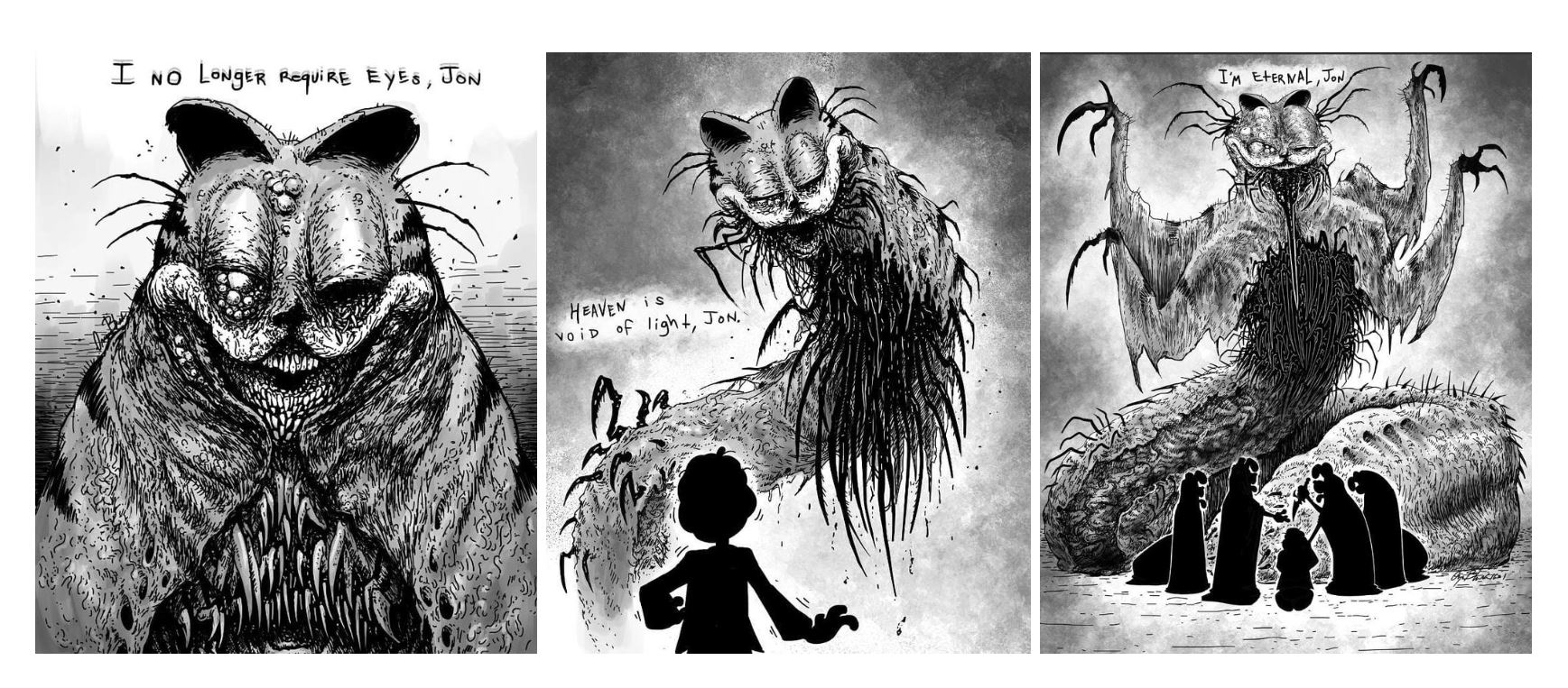 Collection of Garfield-based cosmic horror / Boing Boing